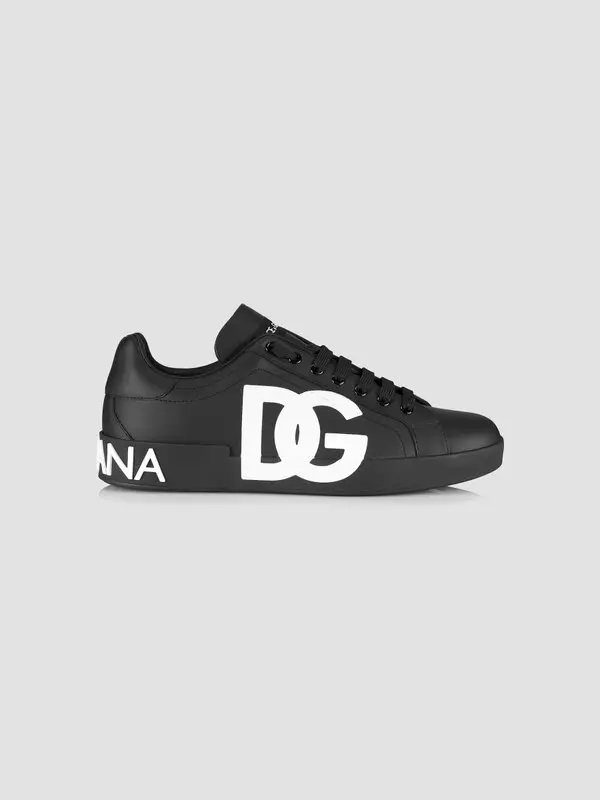 Dolce & Gabbana Portofino Logo Sneakers - Nero