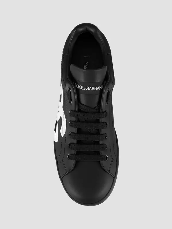 Dolce & Gabbana Portofino Logo Sneakers - Nero