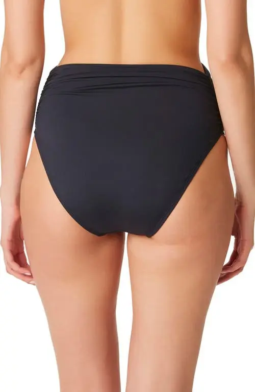 BLEU BY ROD BEATTIE Kore Shirred High Waist Bikini Bottom