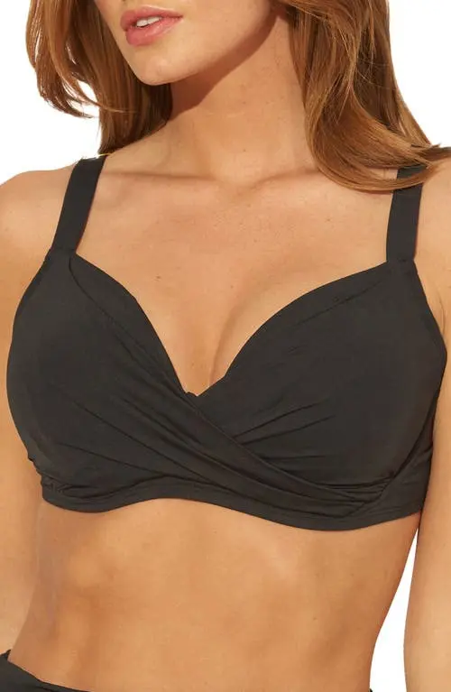 BLEU BY ROD BEATTIE Kore D- & Dd-cup Underwire Bikini Top - Black