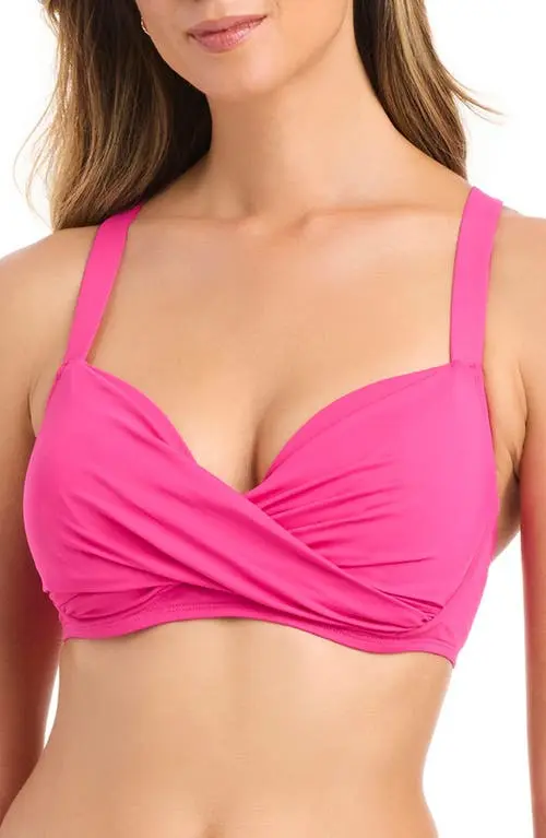 ROD BEATTIE Kore D- & Dd-cup Underwire Bikini Top - Pink Punch