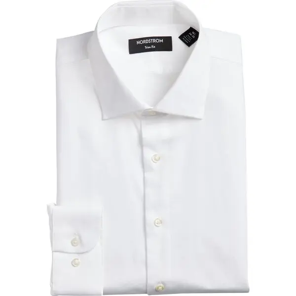 Nordstrom Trim Fit Solid Dress Shirt