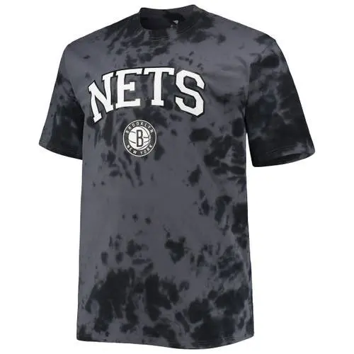 Profile Brooklyn Nets Big & Tall Marble Dye Tonal Performance T-shirt