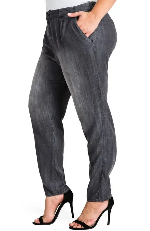STANDARDS & PRACTICES Louise High Rise Pleat Denim Crop Pants