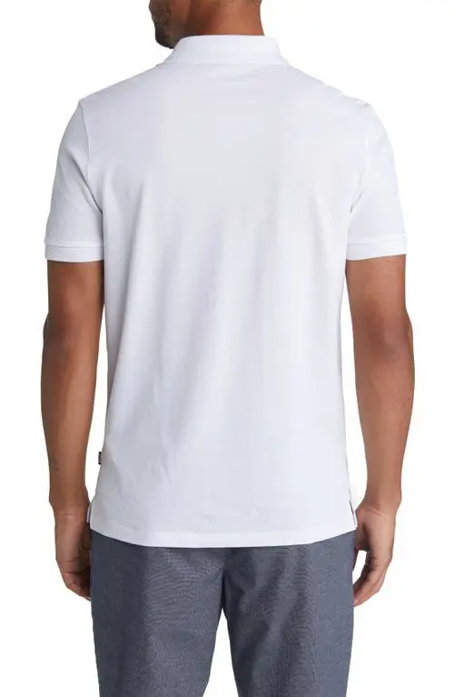 BOSS Pallas Cotton Polo - White