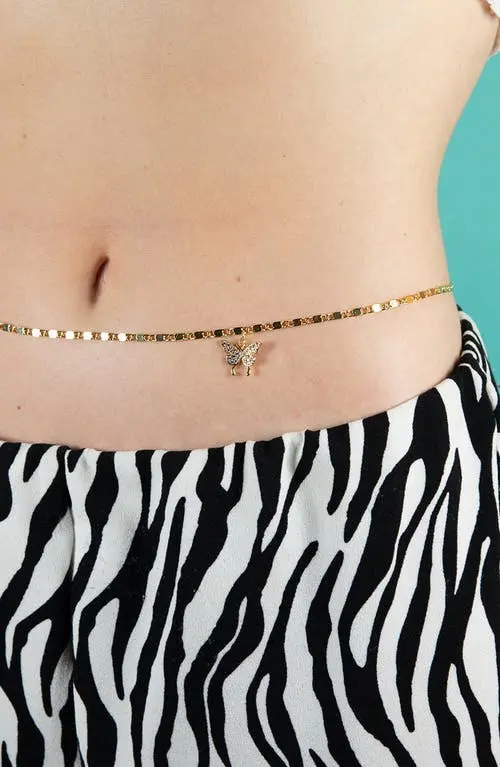 VIDAKUSH Mariposa Belly Chain - Gold