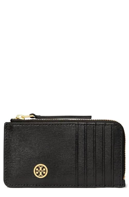 Tory Burch Robinson Top Zip Card Case