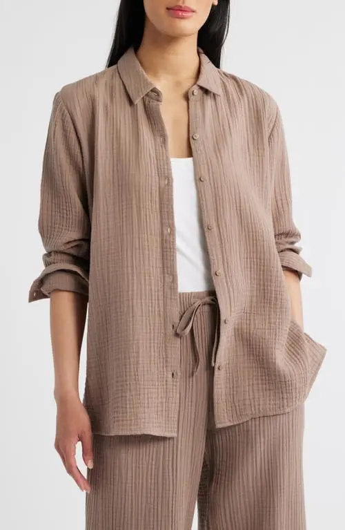 Eileen Fisher Organic Cotton Button-up Shirt