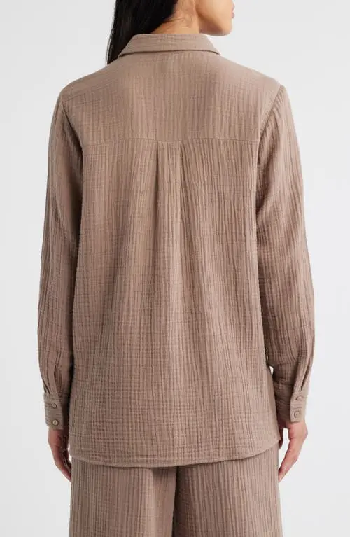 Eileen Fisher Organic Cotton Button-up Shirt
