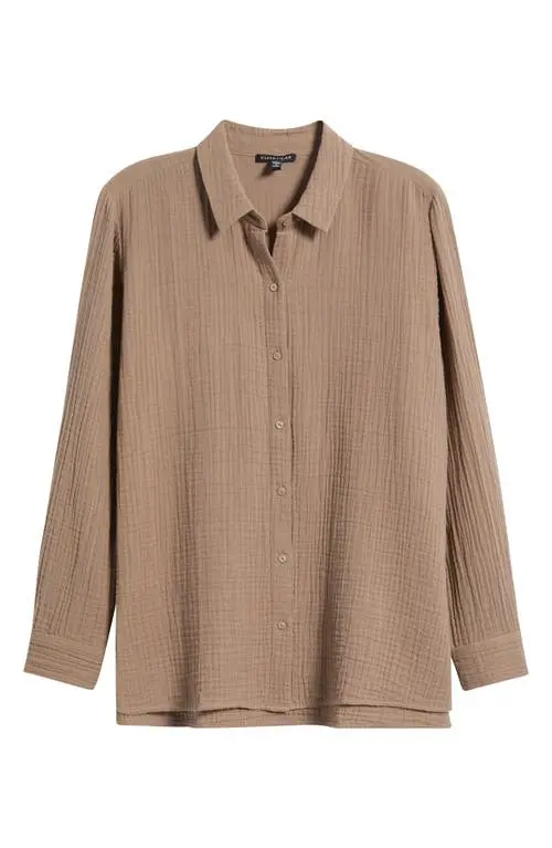 Eileen Fisher Organic Cotton Button-up Shirt