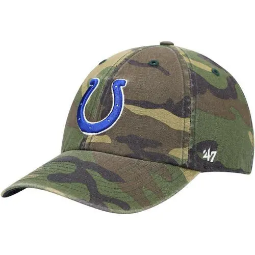 '47 Indianapolis Colts Woodland Clean Up Adjustable Hat - Camo