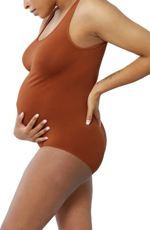 INGRID & ISABEL Cooling Maternity Bodysuit - Ginger Bread