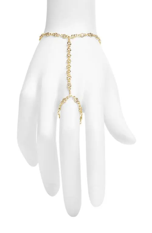 VIDAKUSH Circle Station Hand Chain - Gold