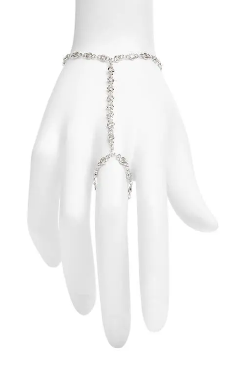 VIDAKUSH Circle Station Hand Chain - Silver