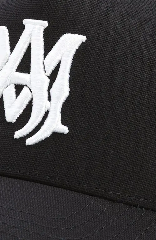 Amiri Monogram Logo Trucker Hat