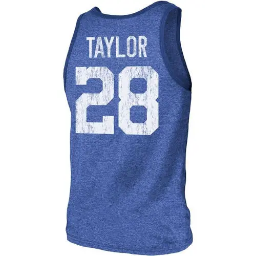 MAJESTIC THREADS Jonathan Taylor Indianapolis Colts Player Name & Number Tri-blend Tank Top - Royal