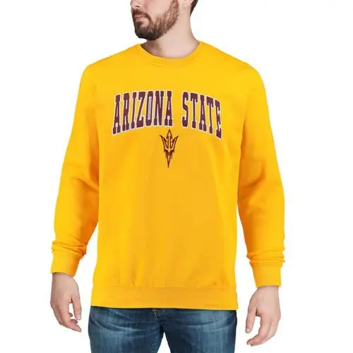 COLOSSEUM Arizona State Sun Devils Arch & Logo Crew Neck Sweatshirt