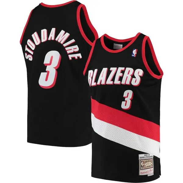Mitchell & Ness Damon Stoudamire Portland Trail Blazers 1999/00 Hardwood Classics Swingman Jersey - Black
