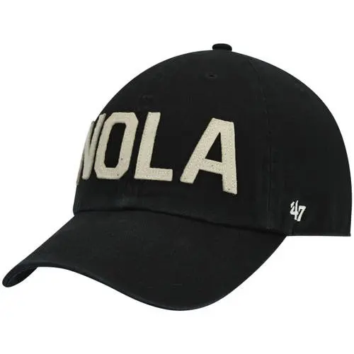 '47 New Orleans Saints Finley Clean Up Adjustable Cap - Black