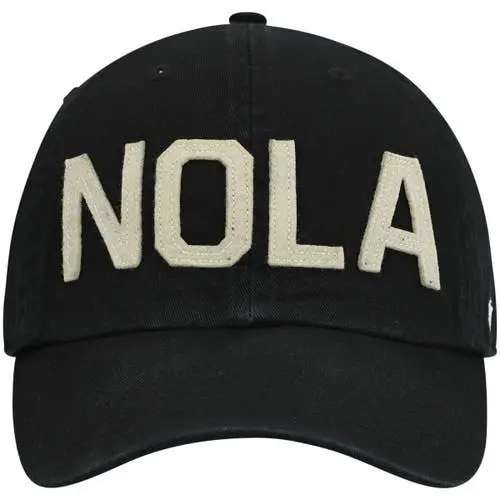 '47 New Orleans Saints Finley Clean Up Adjustable Cap - Black