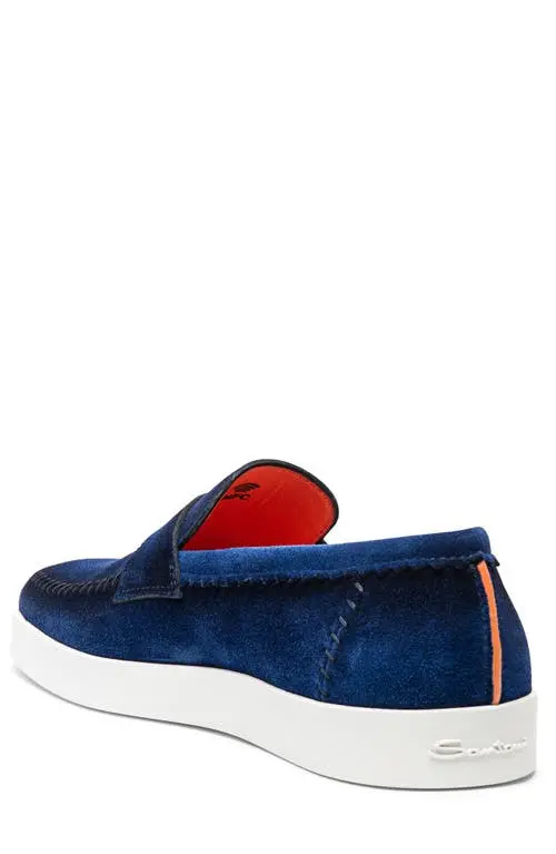 Santoni Leather Loafer - Blue