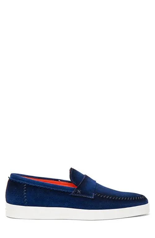 Santoni Leather Loafer - Blue