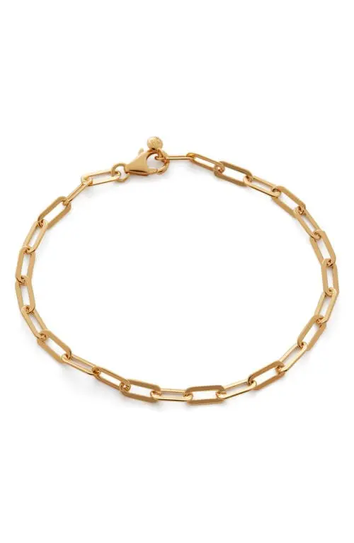 Monica Vinader Deco Paper Clip Chain Bracelet - Yellow Gold
