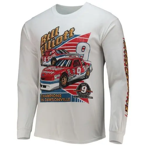 CHECKERED FLAG Bill Elliott 2-spot Long Sleeve T-shirt