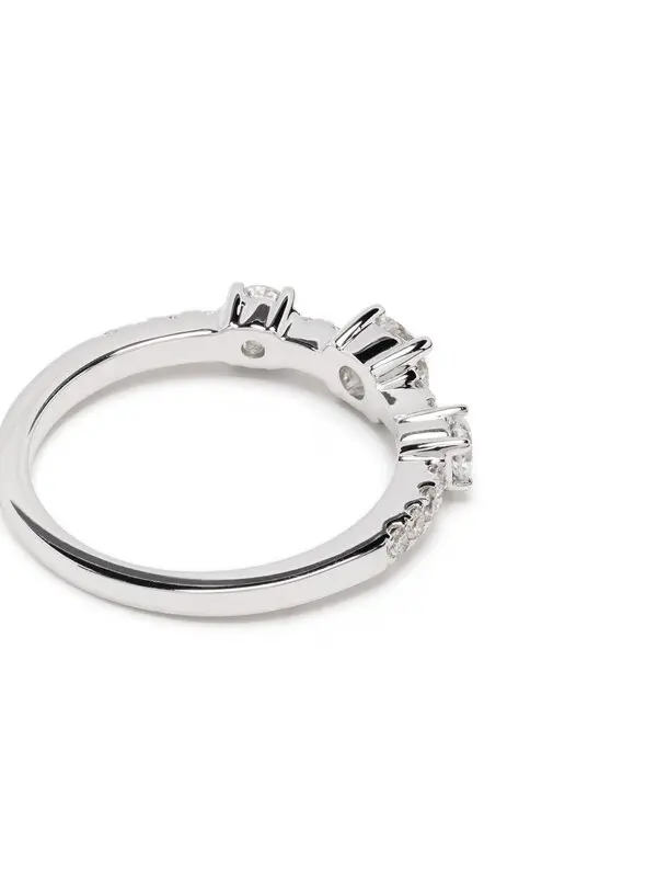 ANITA KO 18kt White Gold Collins Diamond Ring - Silver