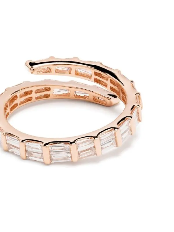 ANITA KO 18kt Rose Gold Diamond Pinky Ring