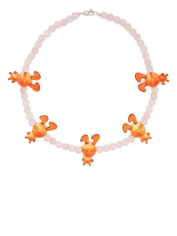 Natasha Zinko Bunny-detail Necklace - White