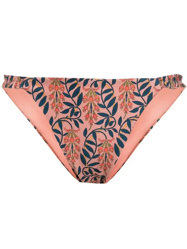 Agua Bendita Floral-print Bikini Bottom