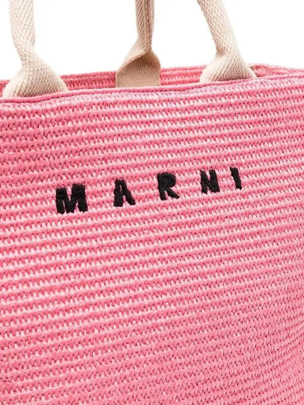 Marni Small Raffia Tote Bag