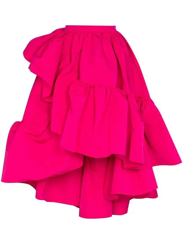 Alexander McQueen Asymmetric Ruffled Skirt