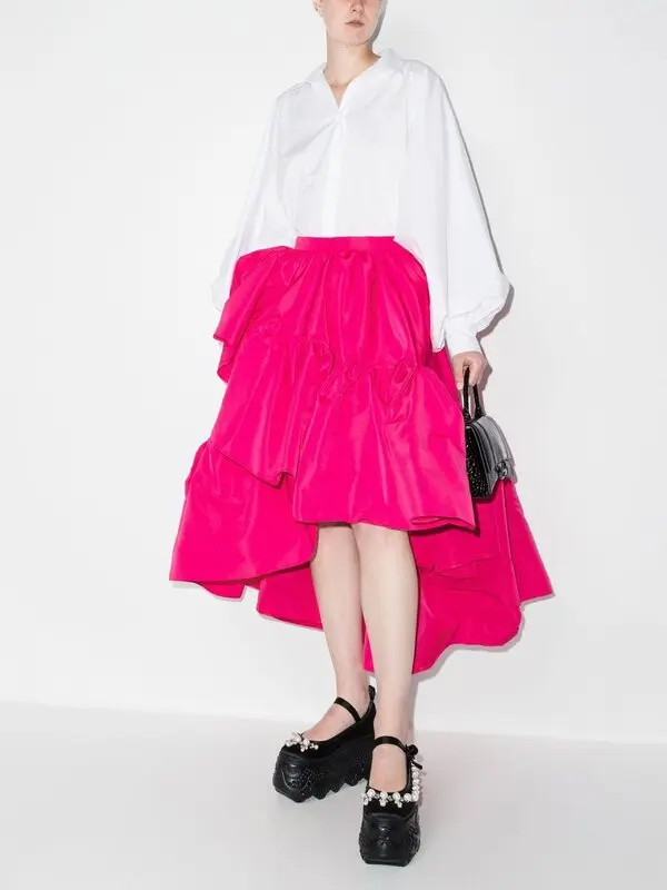 Alexander McQueen Asymmetric Ruffled Skirt