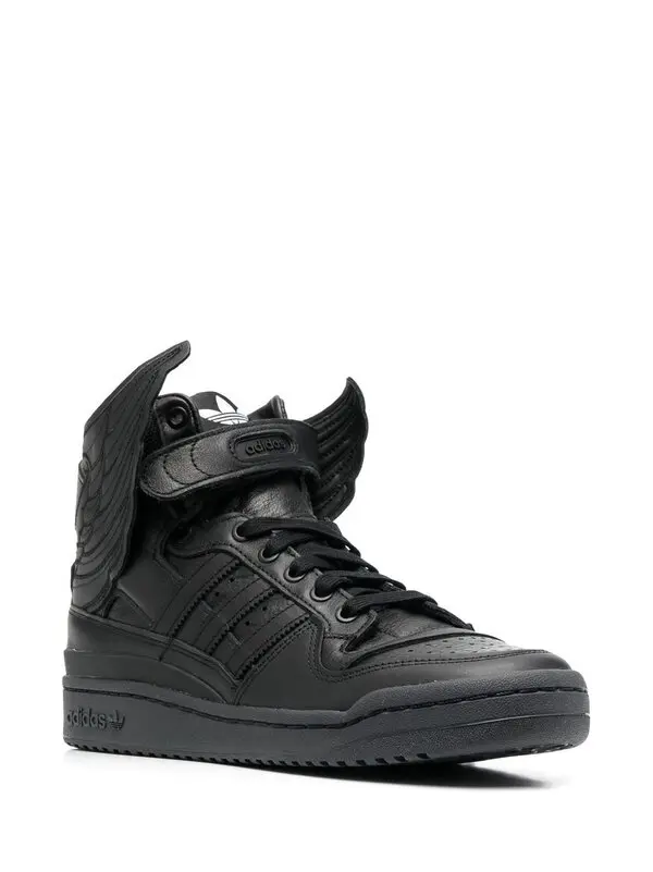 Adidas Wing-Design High-Top Sneakers In Black - 54% Off | Editorialist