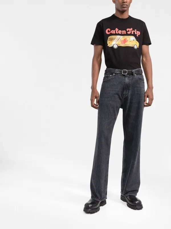 Dsquared2 Caten Trip Graphic T-shirt - Black