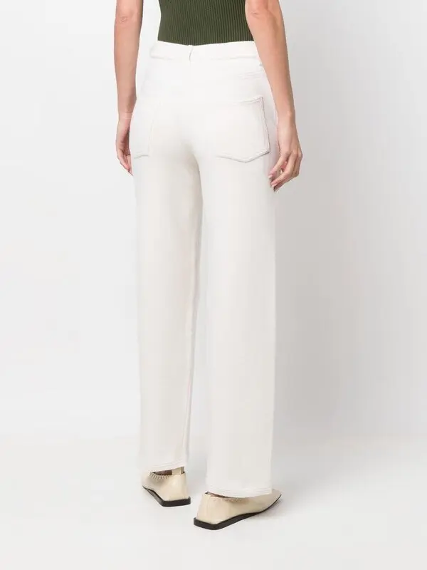 BARRIE High-rise Straight-leg Trousers