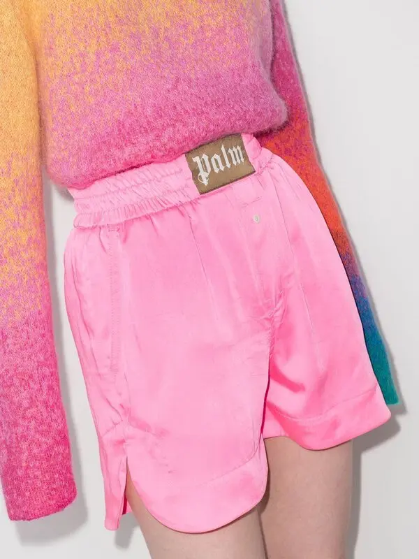 Palm Angels Palm Boxer Logo-patch Shorts