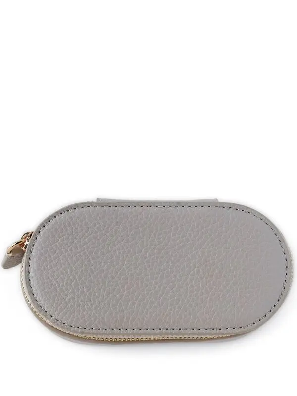 Monica Vinader Leather Oval Jewellery Case - Grey