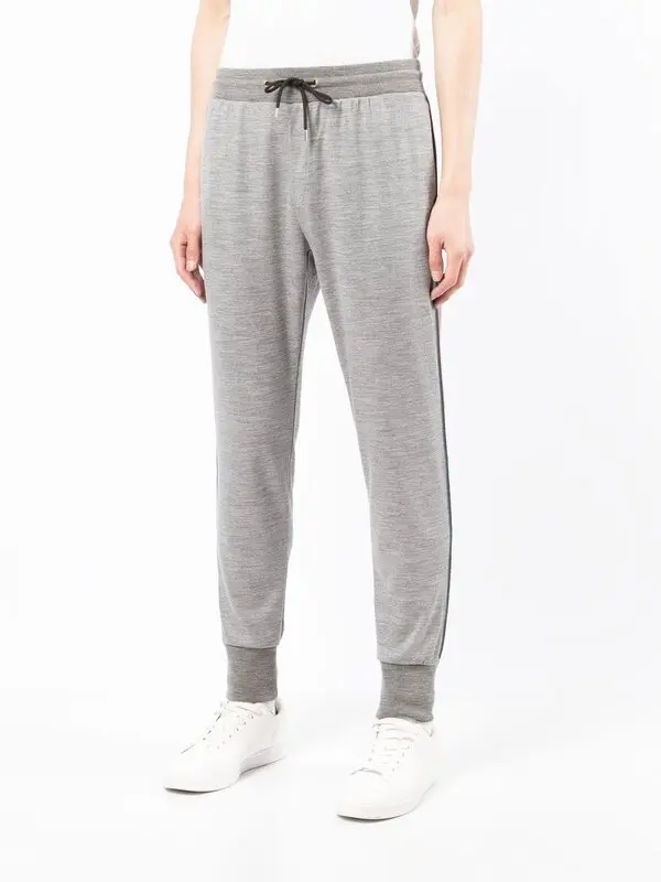 Paul Smith Side-stripe Tapered Track Pants - Grey