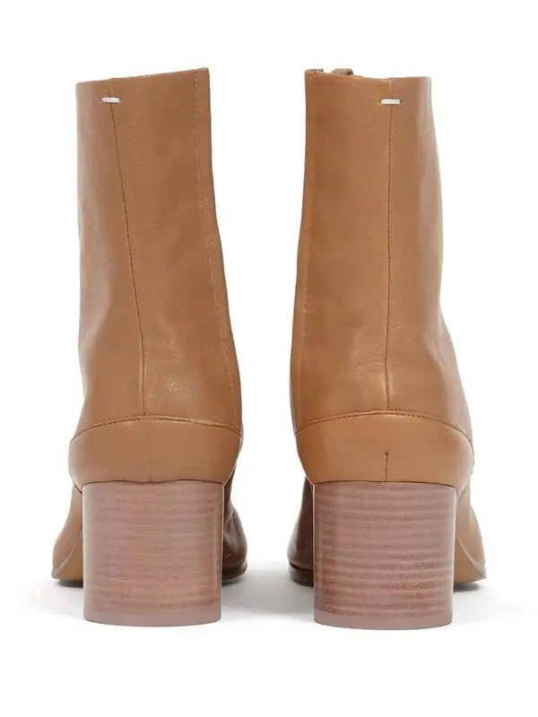 MAISON MARGIELA Tabi Leather Ankle Boots - Neutrals