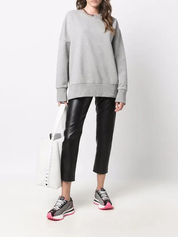 Stella McCartney Falabella Chain-embellished Sweatshirt - Grey