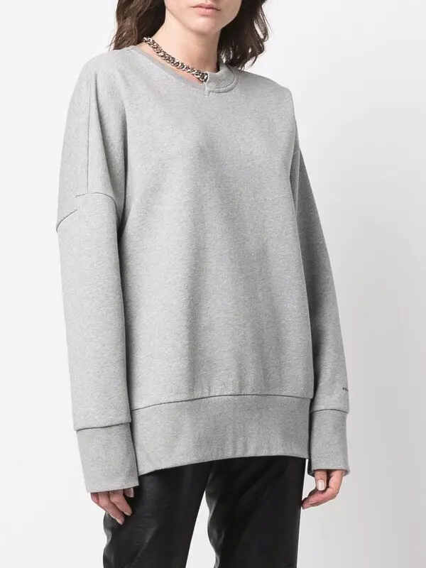 Stella McCartney Falabella Chain-embellished Sweatshirt - Grey