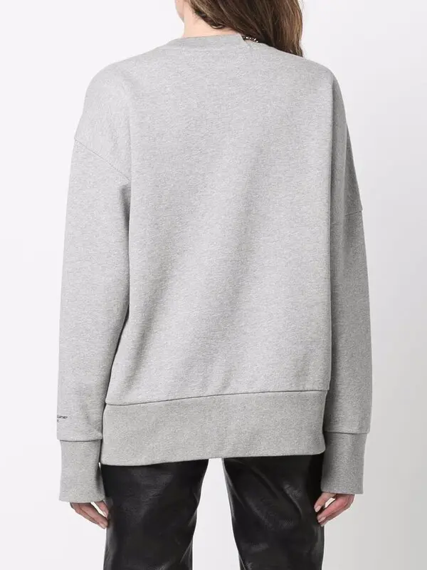 Stella McCartney Falabella Chain-embellished Sweatshirt - Grey