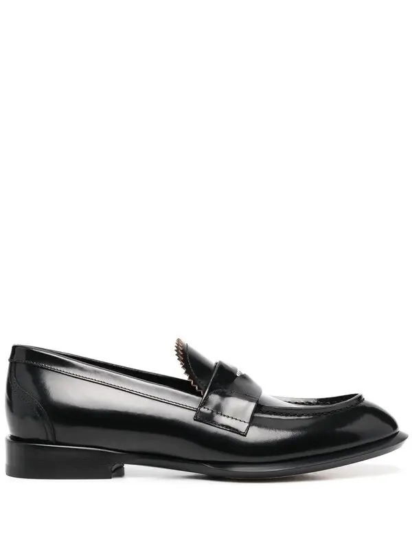 Alexander McQueen Coin-embellished Penny Loafers
