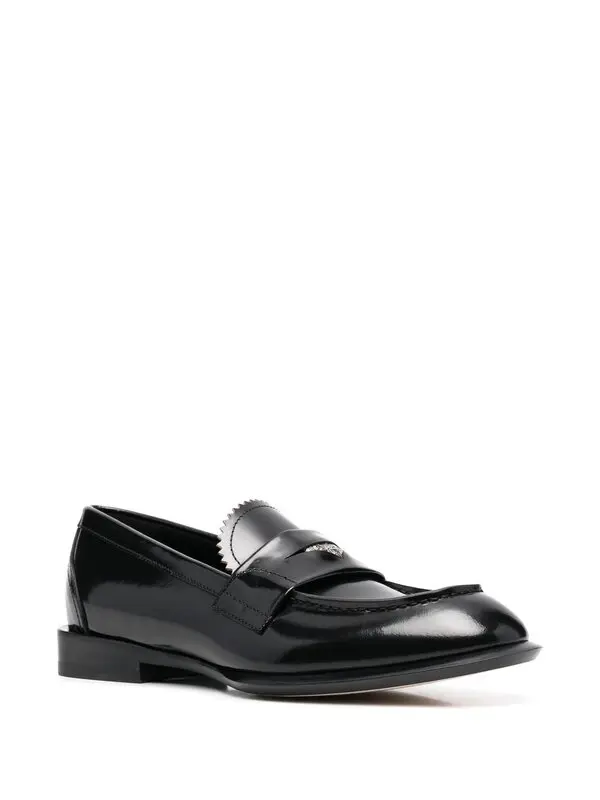 Alexander McQueen Coin-embellished Penny Loafers