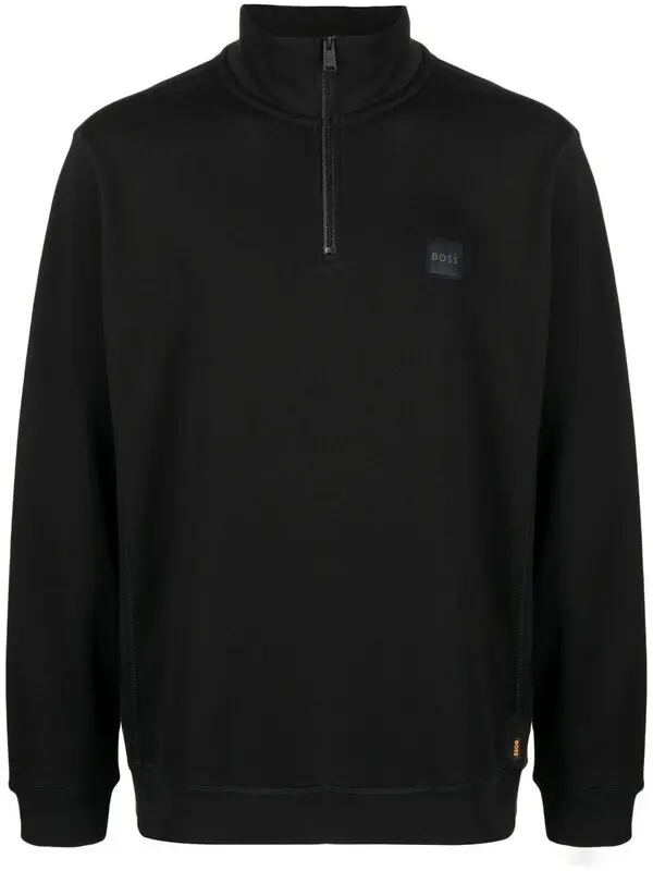 BOSS High-neck Half-zip Sweatshirt