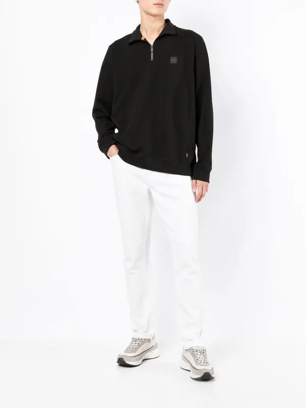 BOSS High-neck Half-zip Sweatshirt