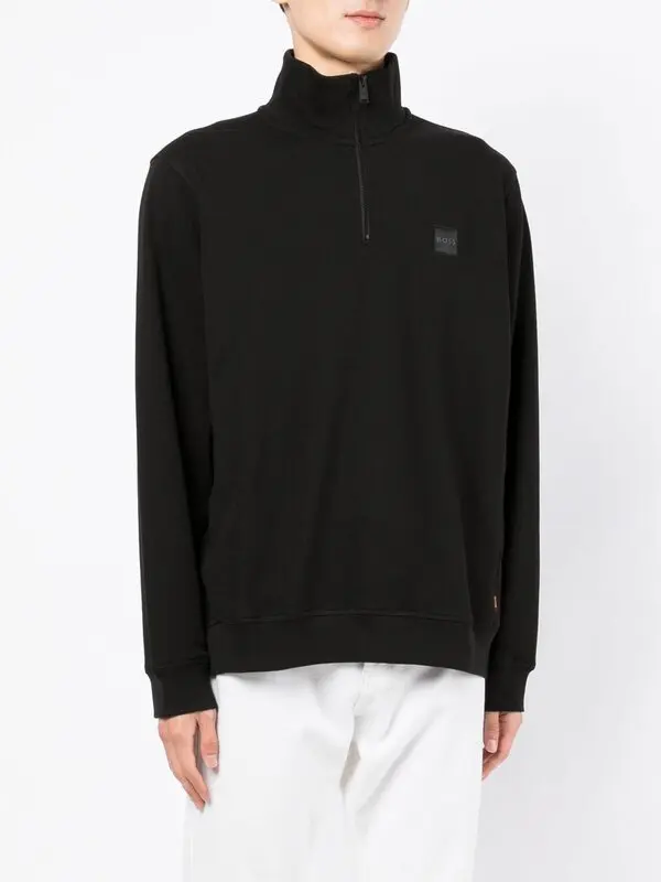 BOSS High-neck Half-zip Sweatshirt
